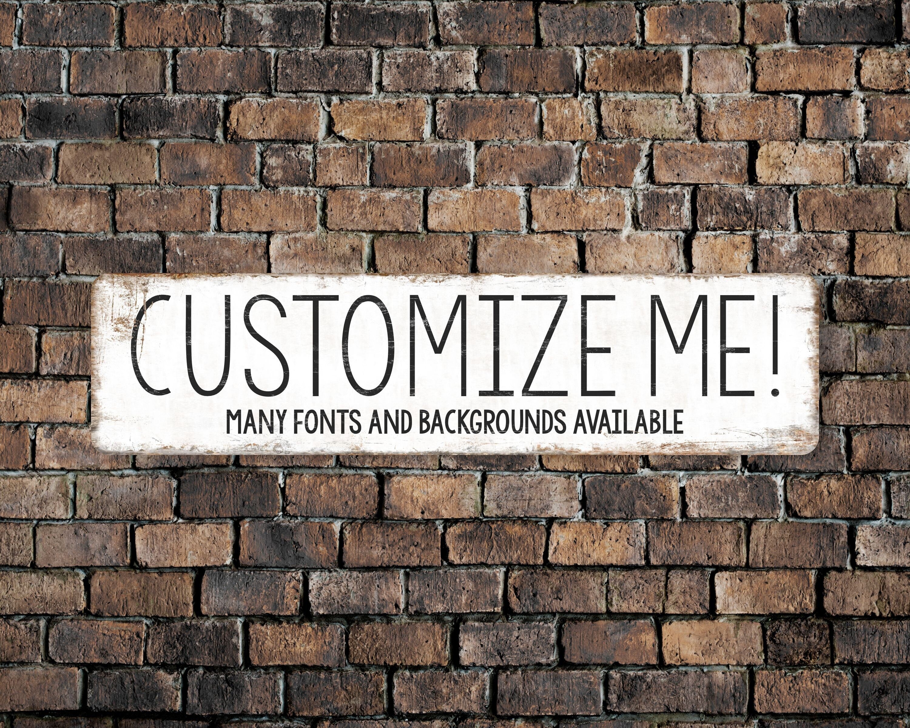 Rustic Home Decor, Wall Decor, Custom Metal Sign, Rust, Personalized S ...